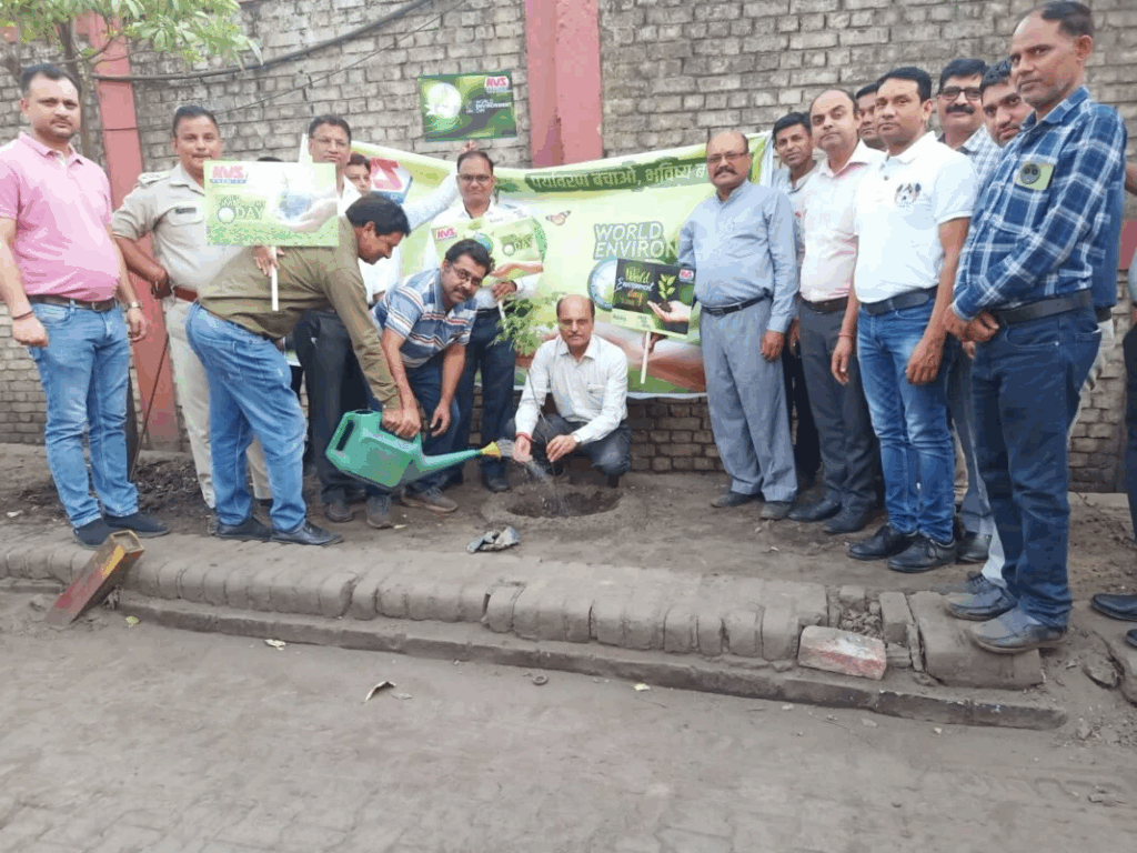 KVS Premier Group Plants Trees at Kashi Vishwanath Steels Campus